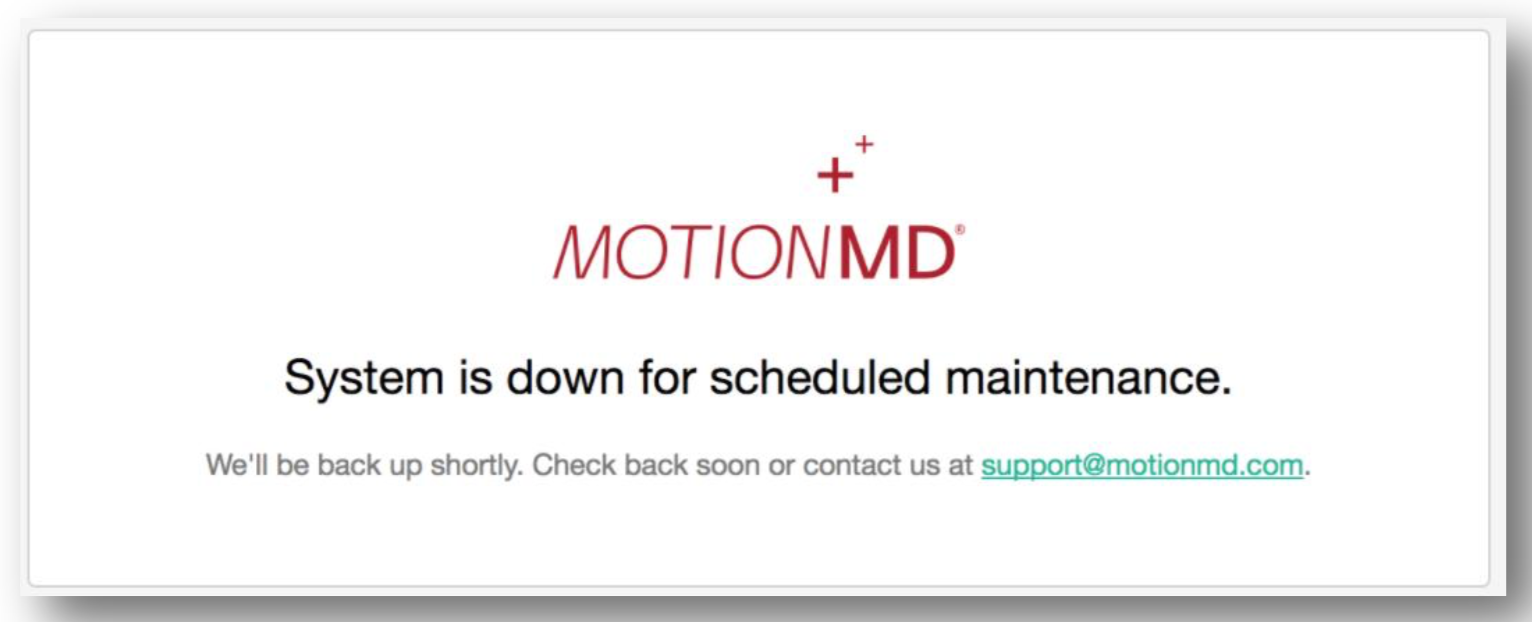 MotionMD Production Deployment - 12/07/2017 – MotionMD Help Center