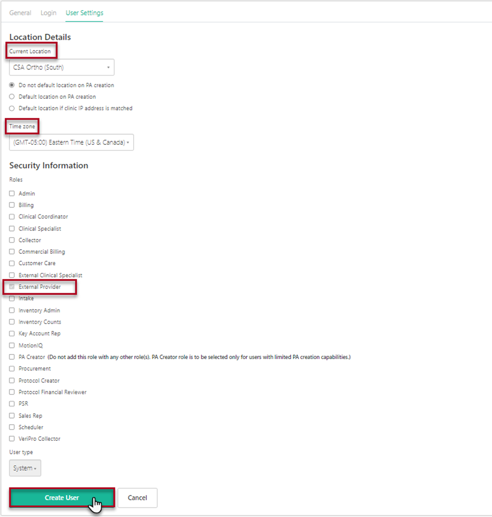 Creating a Provider with External Provider Role – MotionMD Help Center