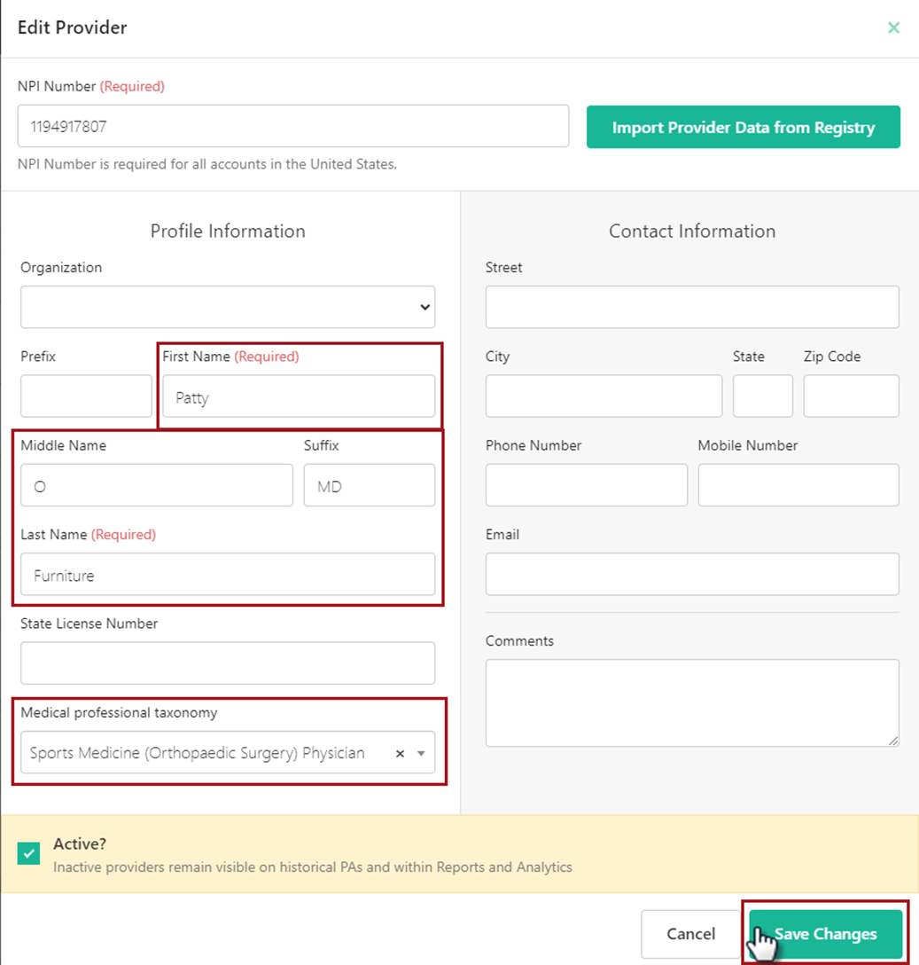 Add a Provider – MotionMD Help Center